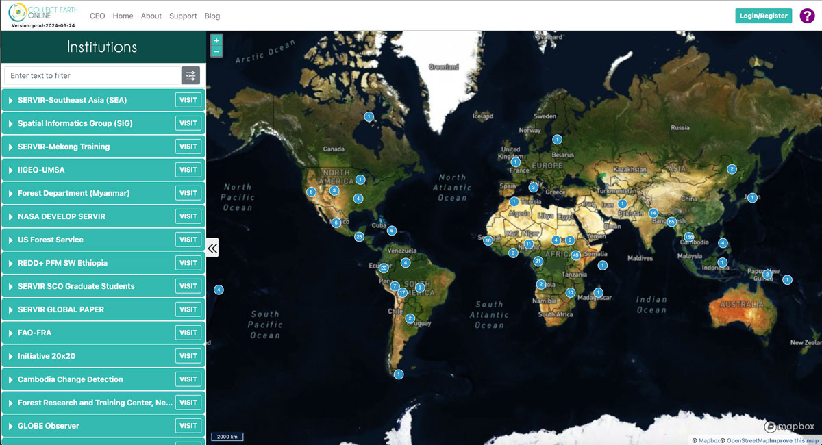 Collect Earth Online CEO - SIG - Spatial Informatics Group