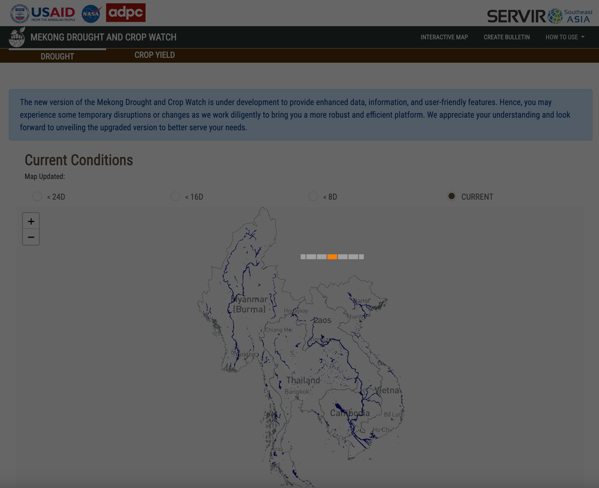 Mekong Drought & Crop Watch - SIG - Spatial Informatics Group