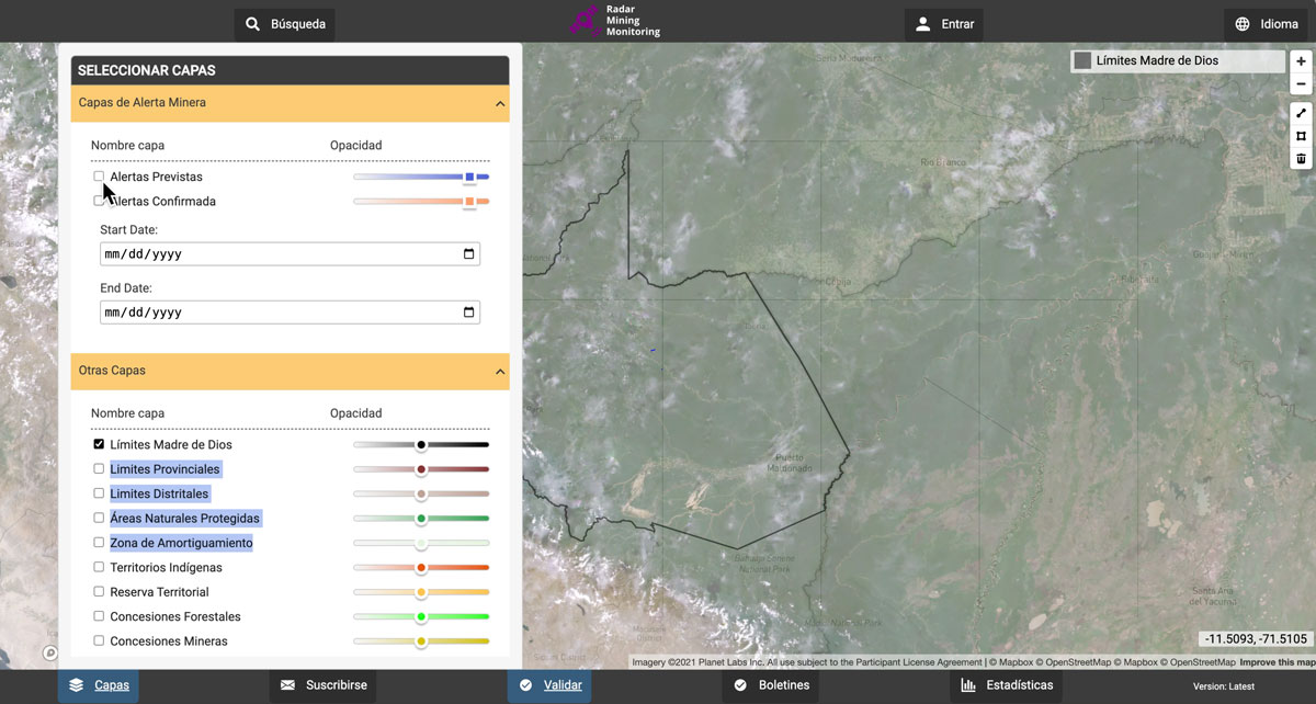 Radar Mining Monitoring RAMI - SIG - Spatial Informatics Group