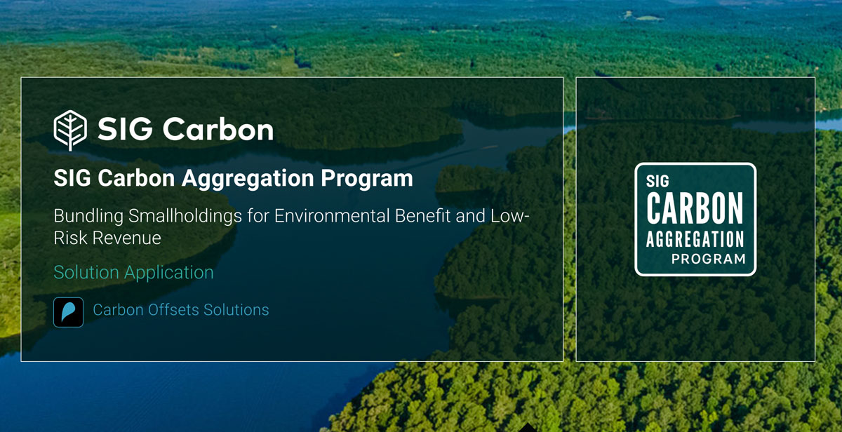 SIG Carbon Aggregation Program - SIG - Spatial Informatics Group