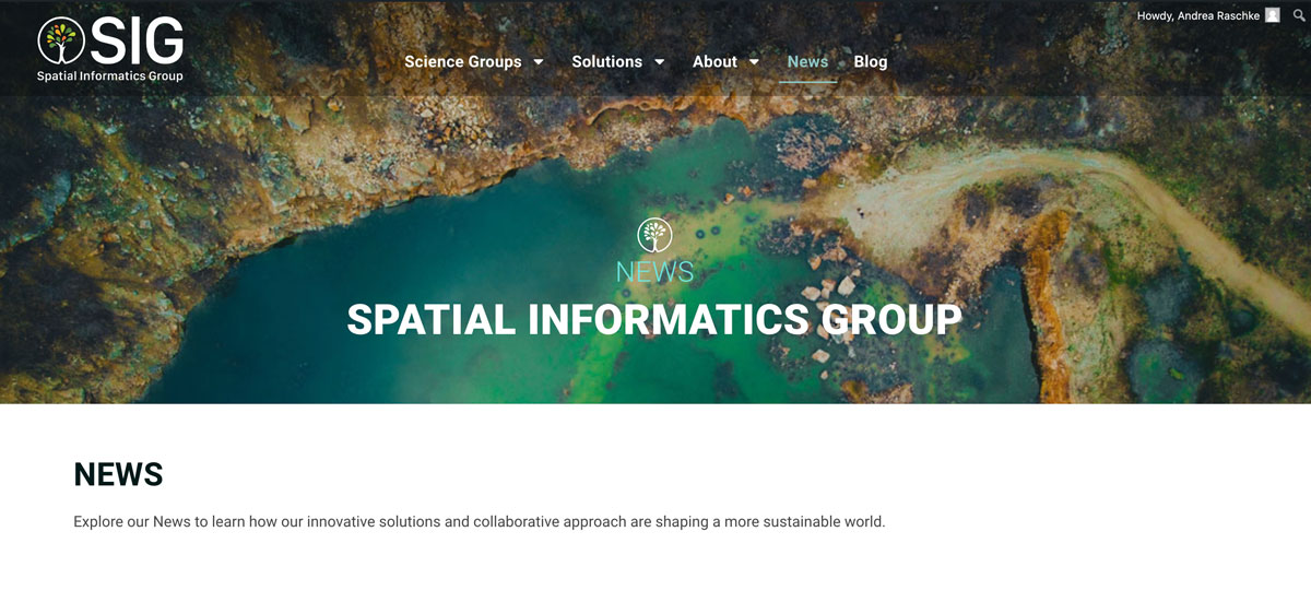 News - SIG - Spatial Informatics Group